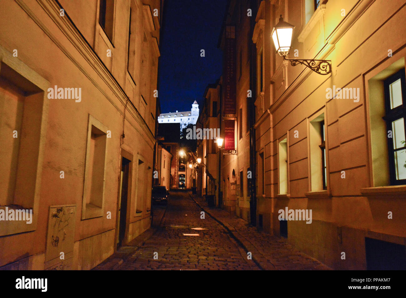 Bratislava old town night hi-res stock photography and images - Alamy