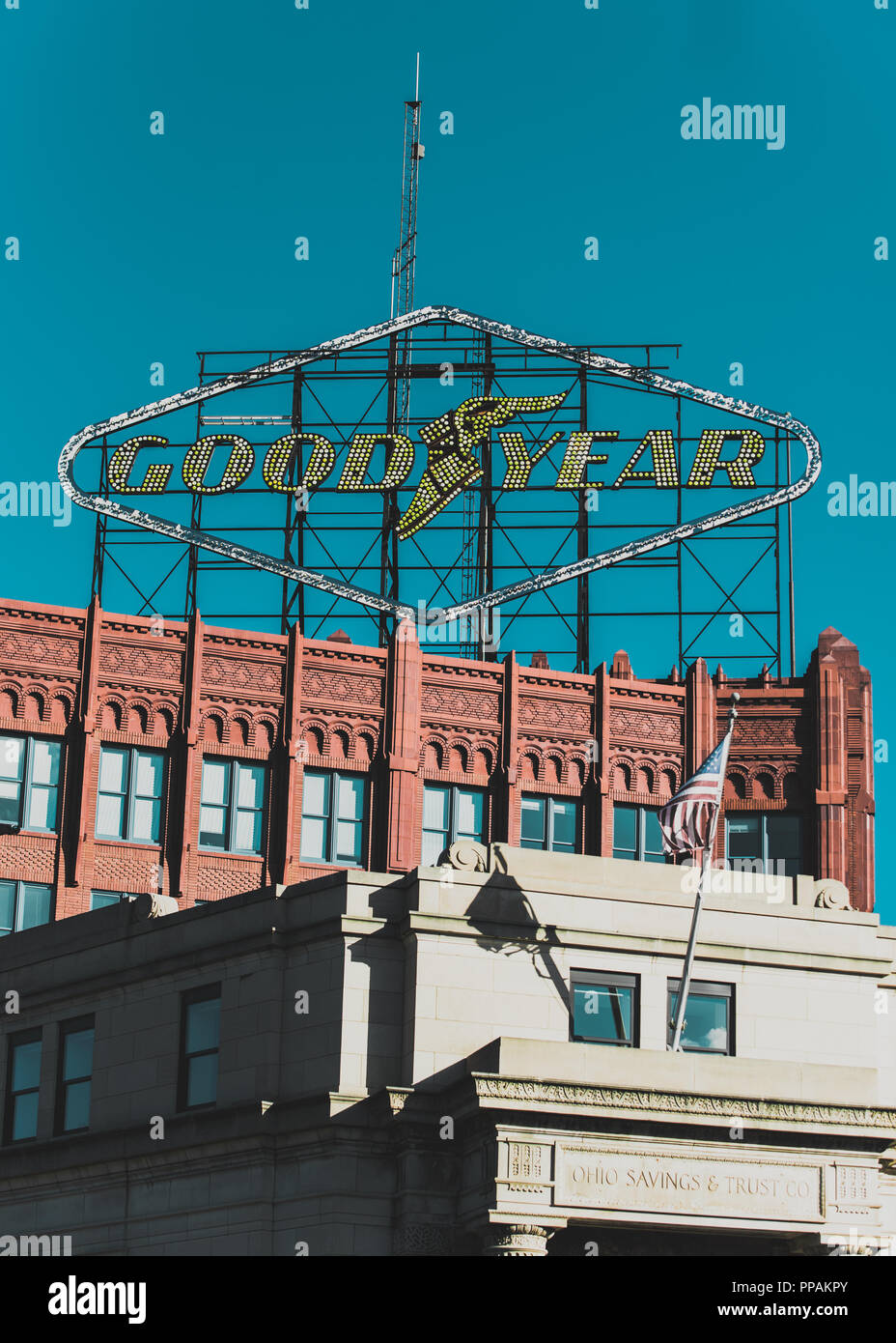Goodyear Sign in Akron Ohio Stock Photo - Alamy