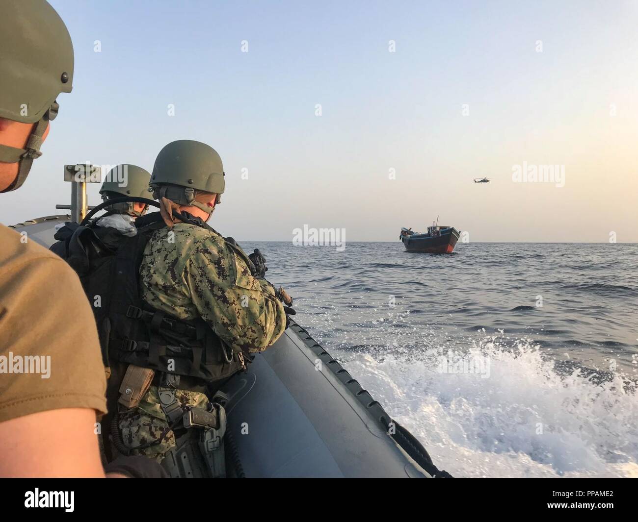 GULF OF ADEN (Aug. 28, 2018) visit, board, search and seizure team from ...