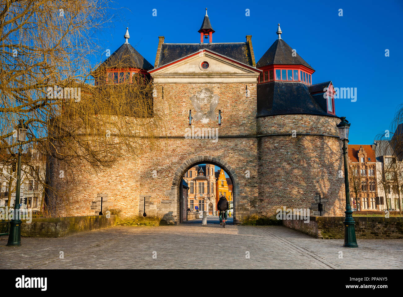 The antique Donkey's gate built during the construction of the second ...