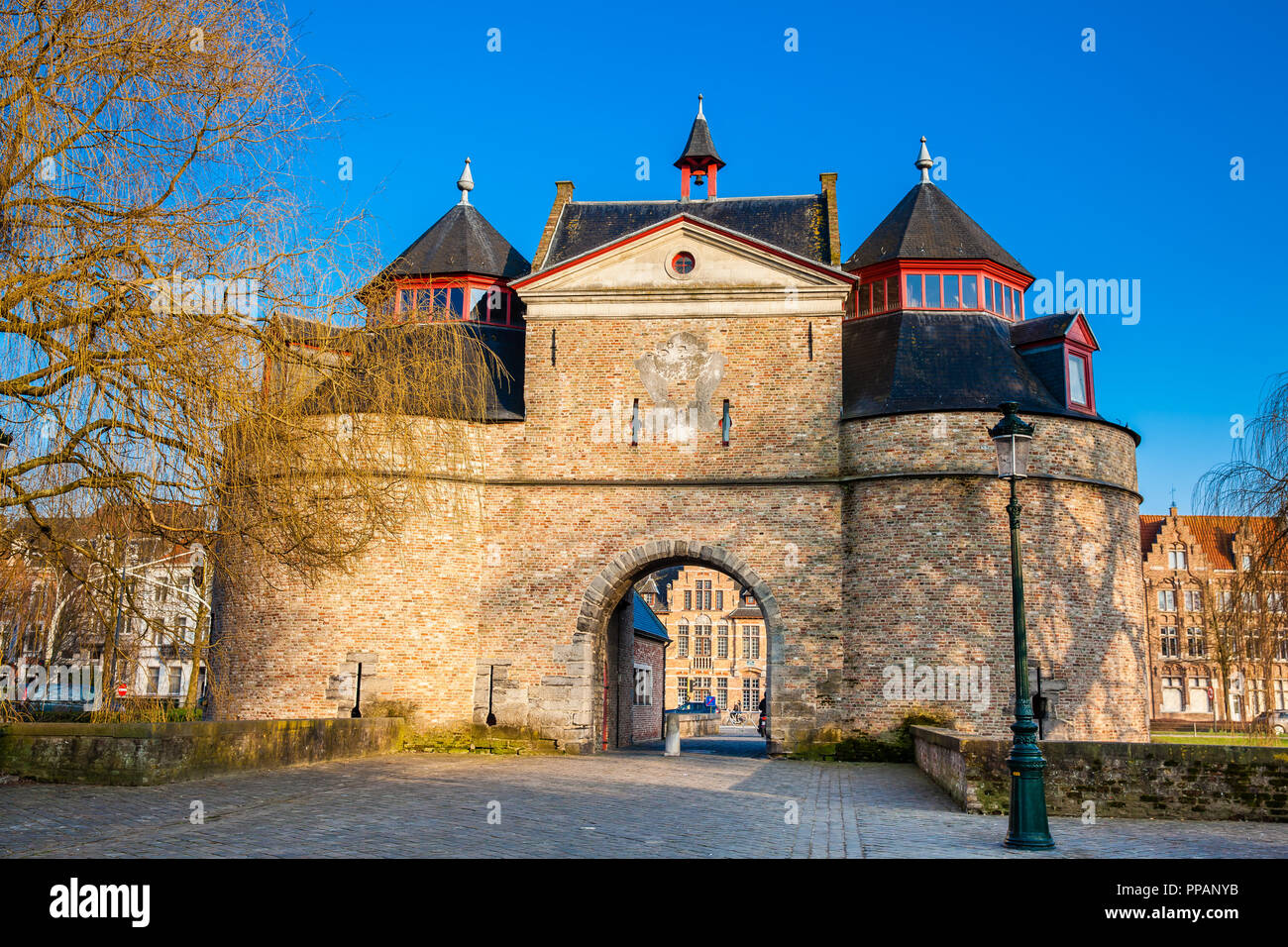 The antique Donkey's gate built during the construction of the second ...