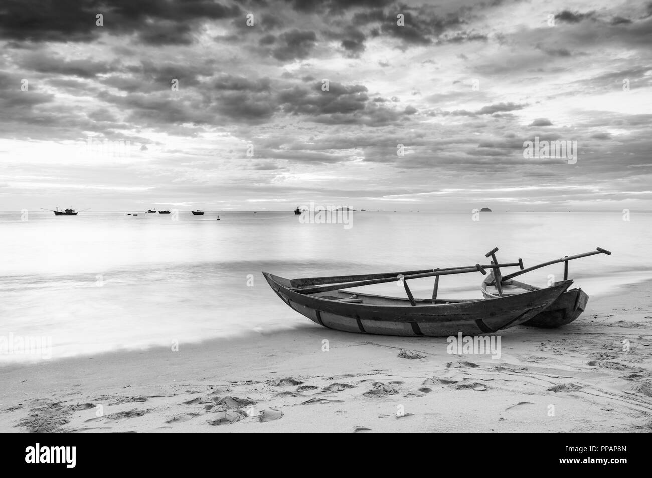 Small fishing Black and White Stock Photos & Images - Alamy