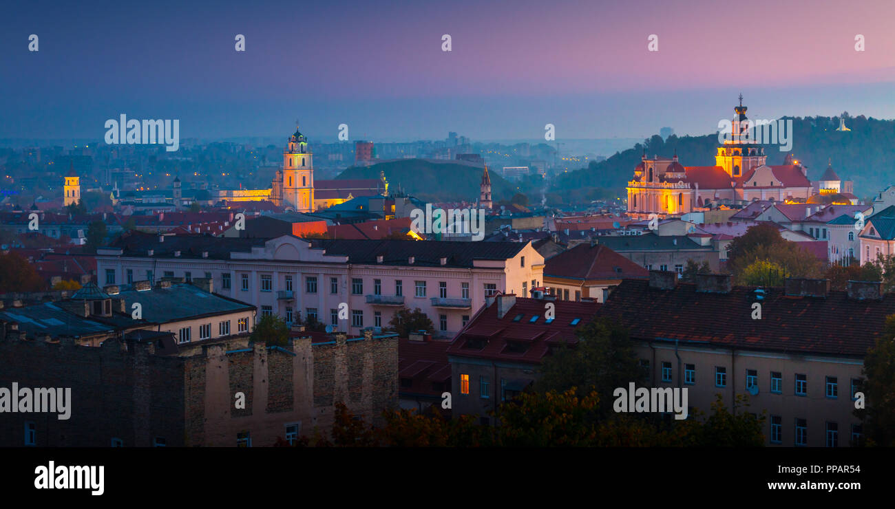 Beautiful aerial view of Vilnius city, Lithuania Stock Photo - Alamy