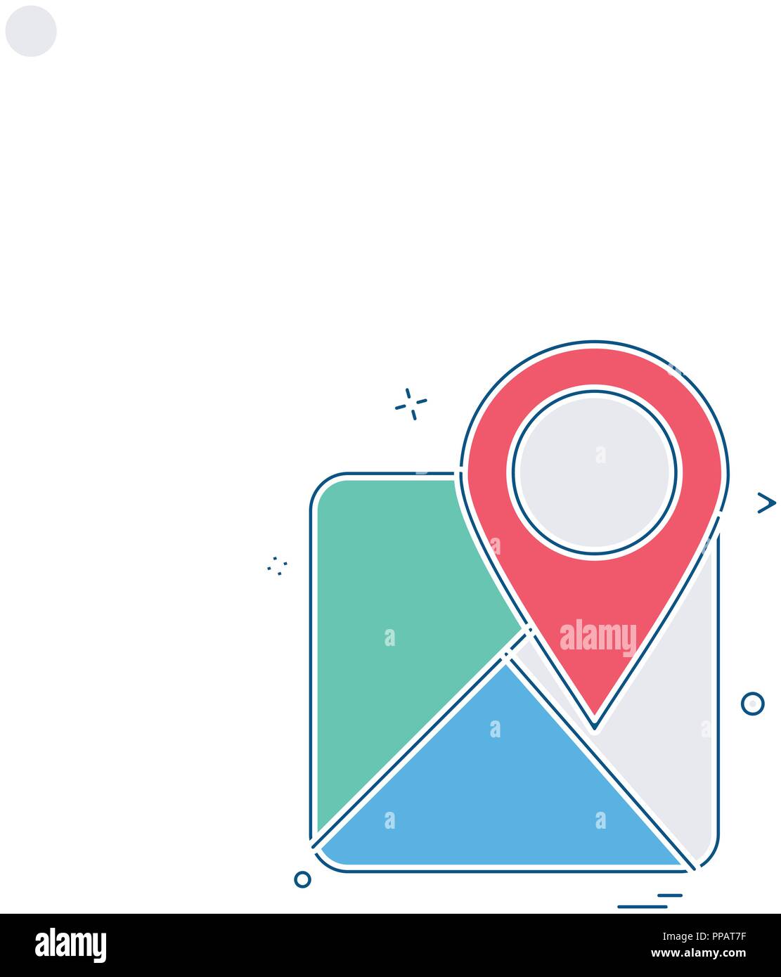 Map icon design vector Stock Vector Image & Art - Alamy