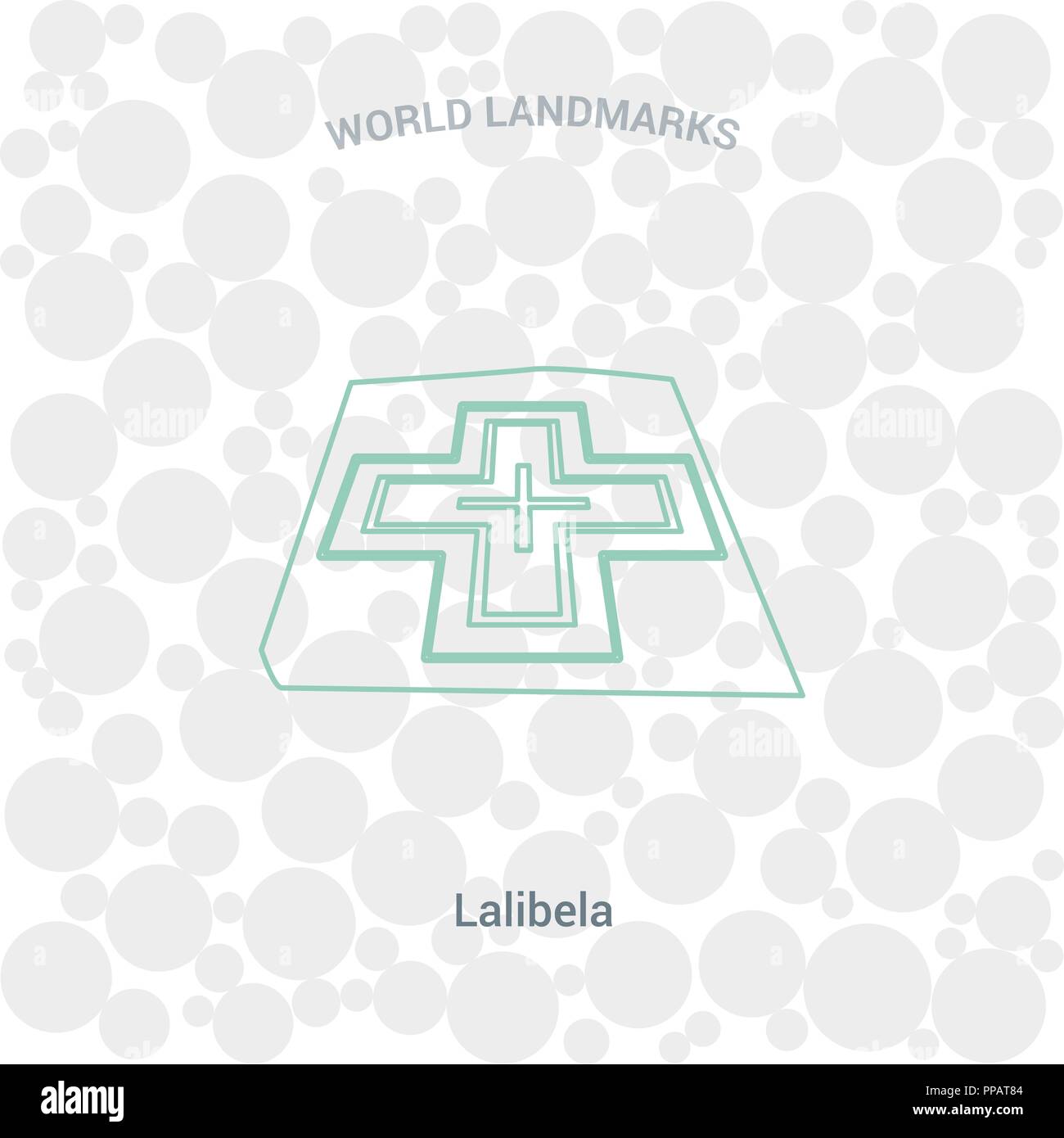 World Famous landmarks design with creative background vector Stock ...