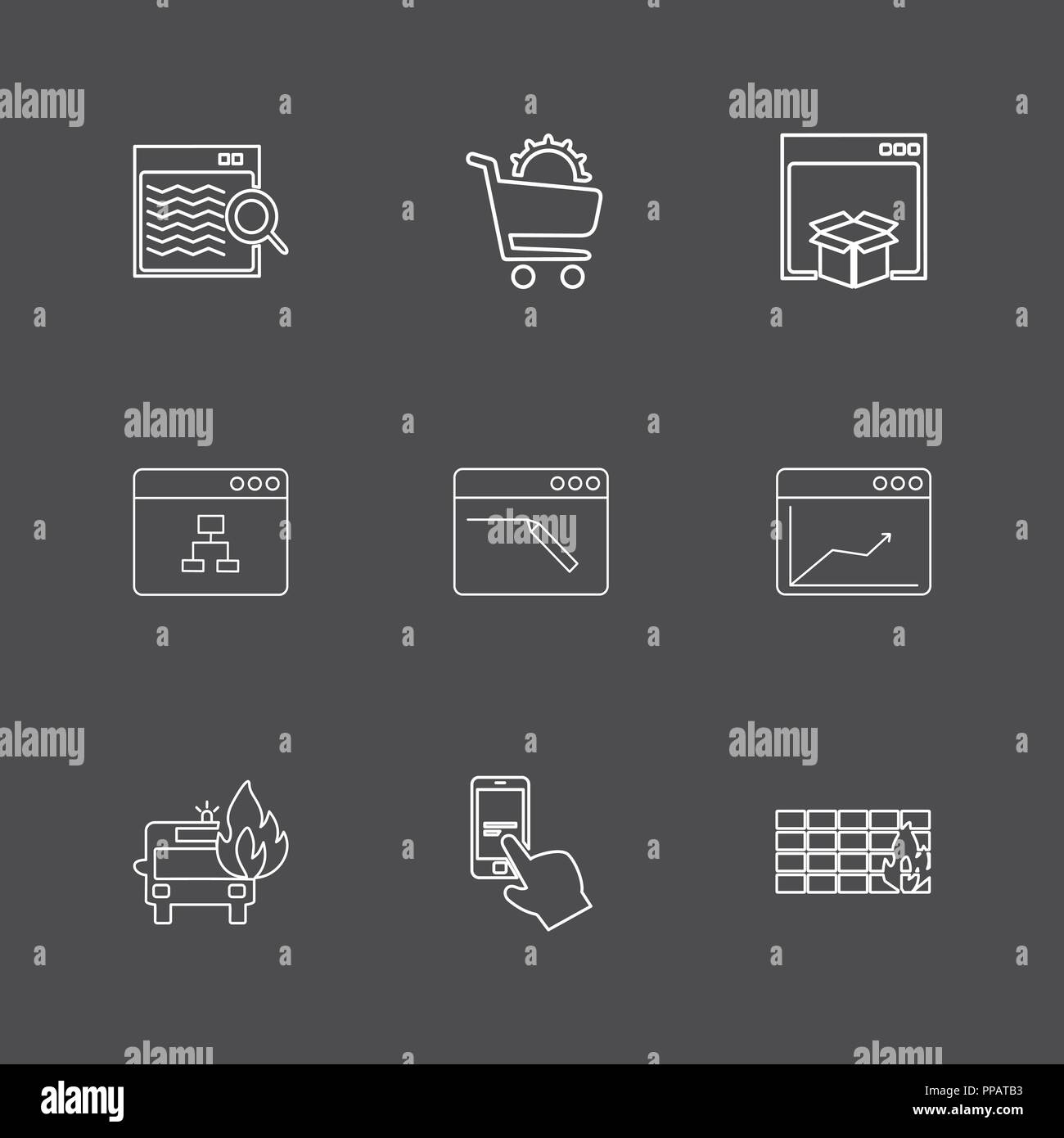 cart ,dropbox ,windows , ui , layout , web , user interface ...