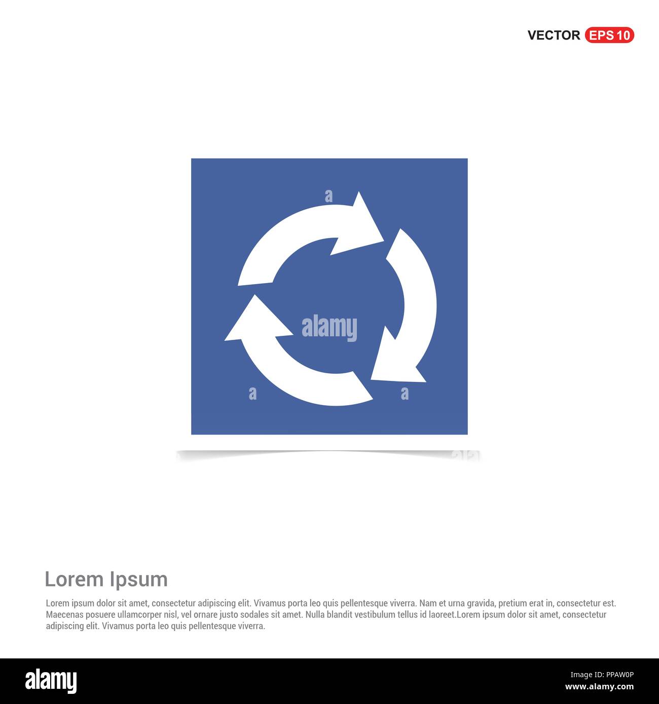 Reload Icon - Blue photo Frame Stock Vector Image & Art - Alamy