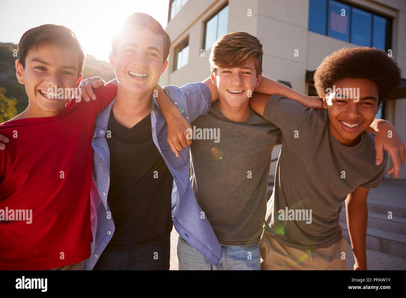 Boys high school hi-res stock photography and images - Alamy