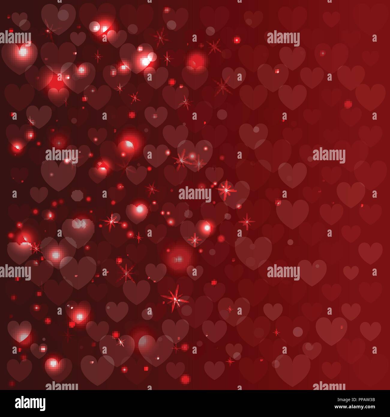 Abstract background for Valentine Day. Vector illustration. Red color ...