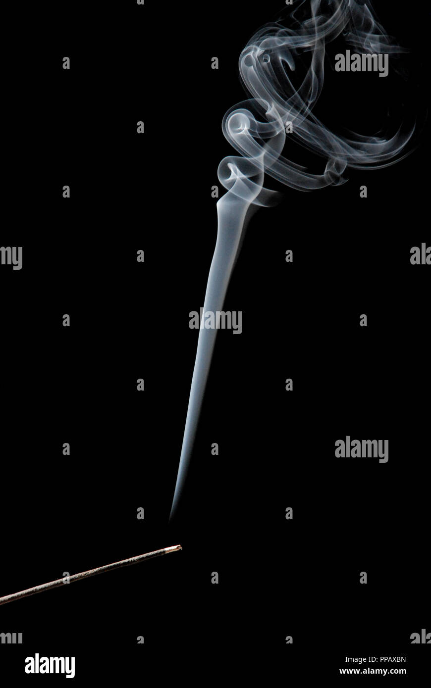 Close up white smoke incense hi-res stock photography and images - Alamy