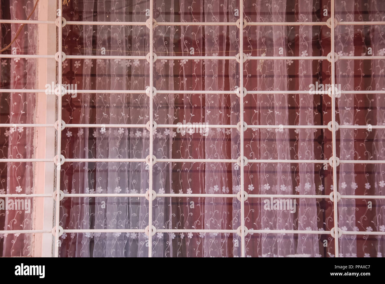 window and curtain background Stock Photo - Alamy