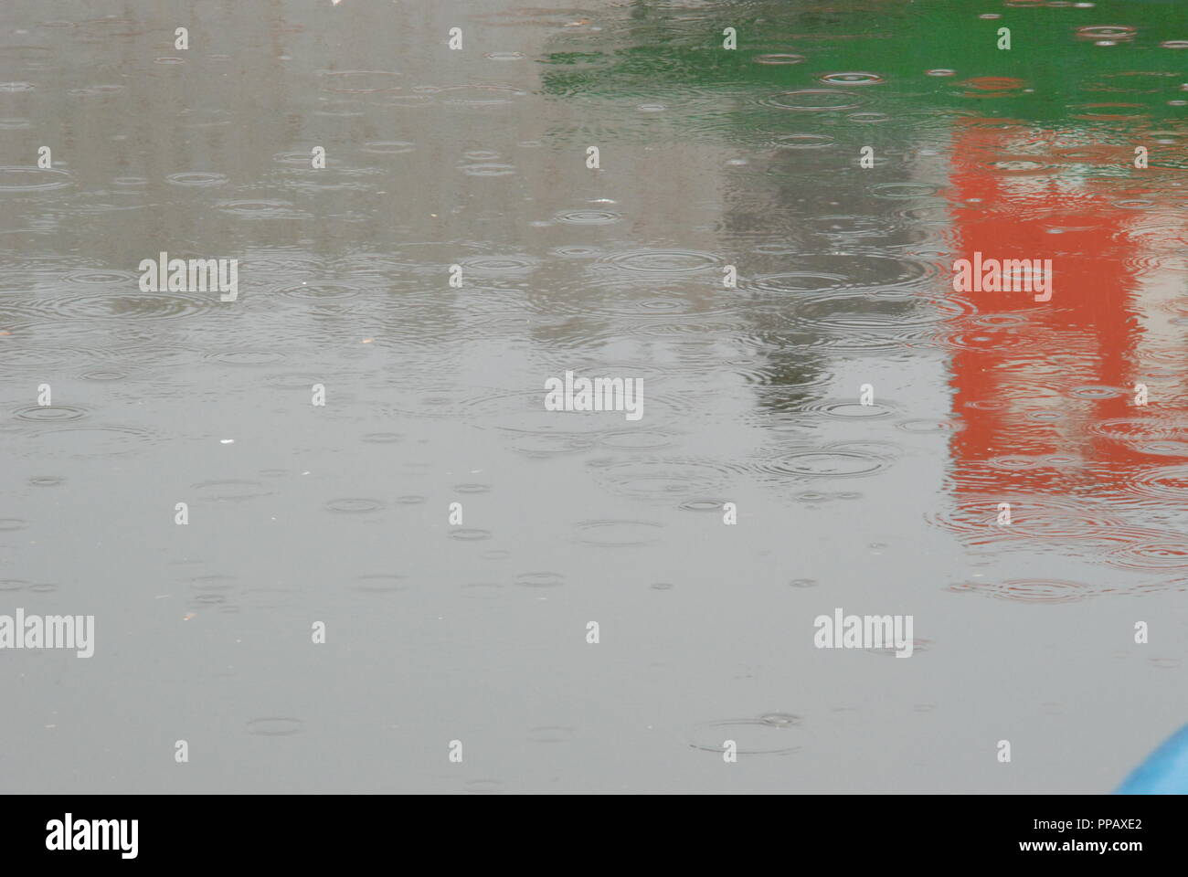 rain drops and reflection Stock Photo - Alamy