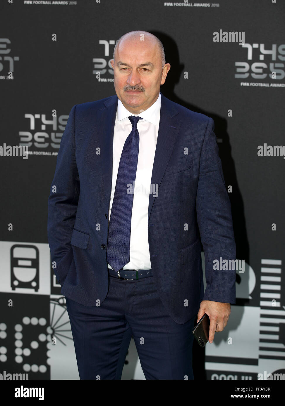 Stanislav Cherchesov arrives for the Best FIFA Football Awards 2018 at ...