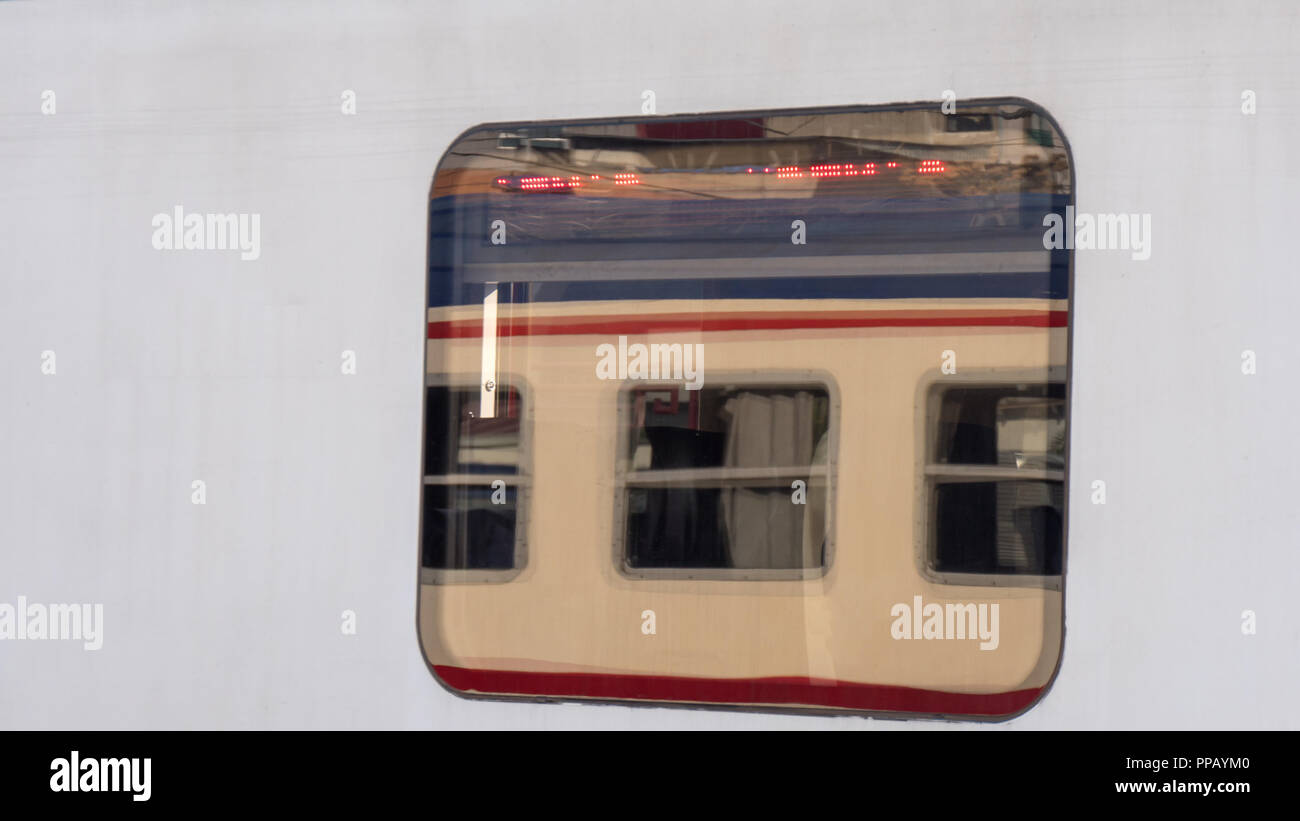 Window of a train Stock Photo - Alamy