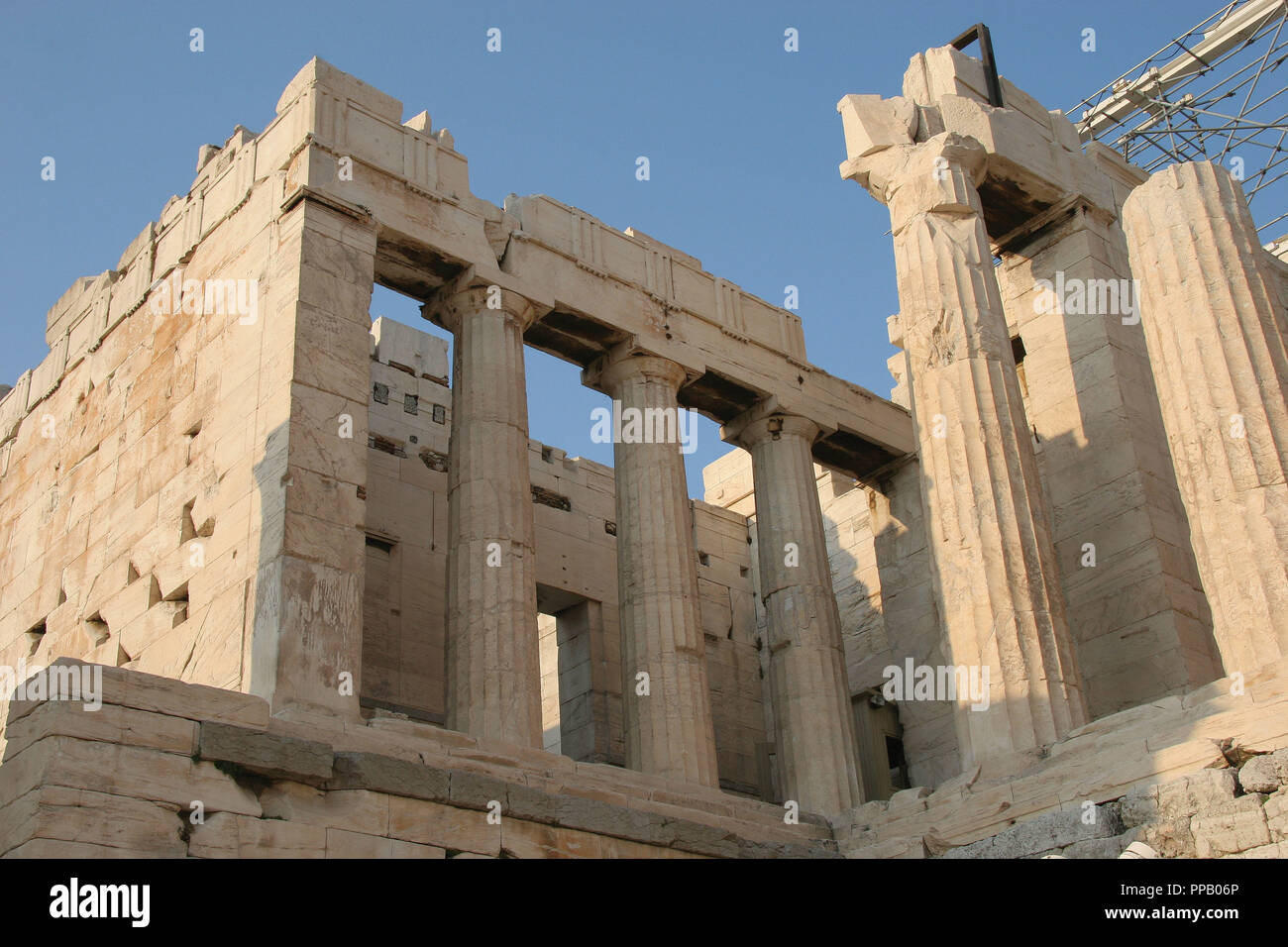 Greek Art. The Propylaea. In 437 BC Mnesicles started building the ...