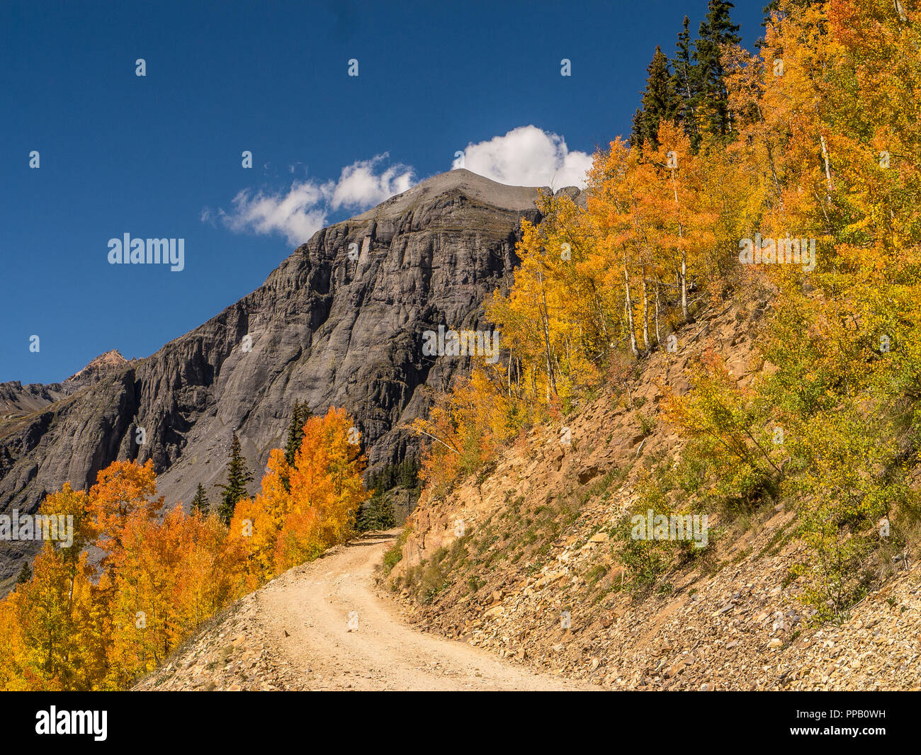 Road to Clear Lake Colorado Stock Photo - Alamy