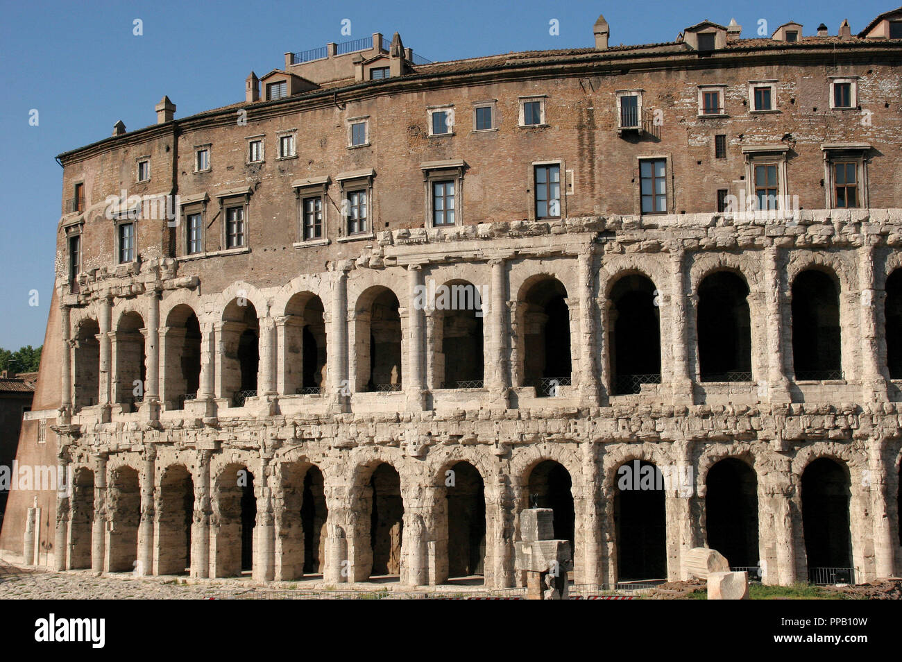 Roman Art. Theater of Marcellus (Theatrum Marcelli). The building was ...