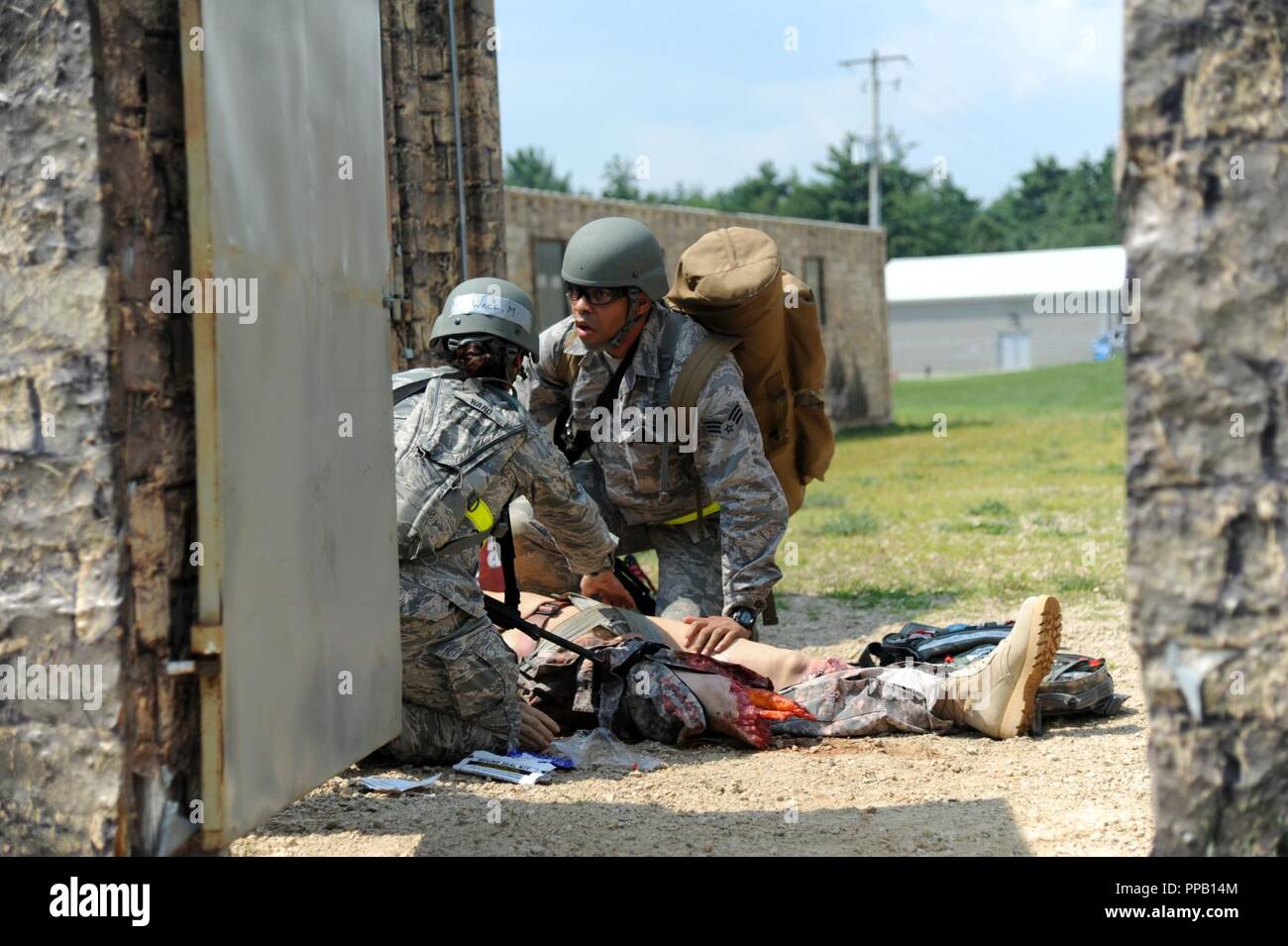 Senior Airman Len McPhearson 927th Aeromedical Staging Squadron medical ...