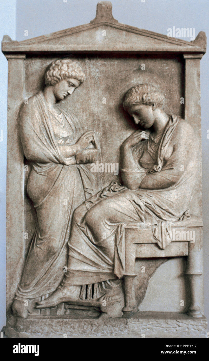 Ancient greek woman with maid hi-res stock photography and images - Alamy