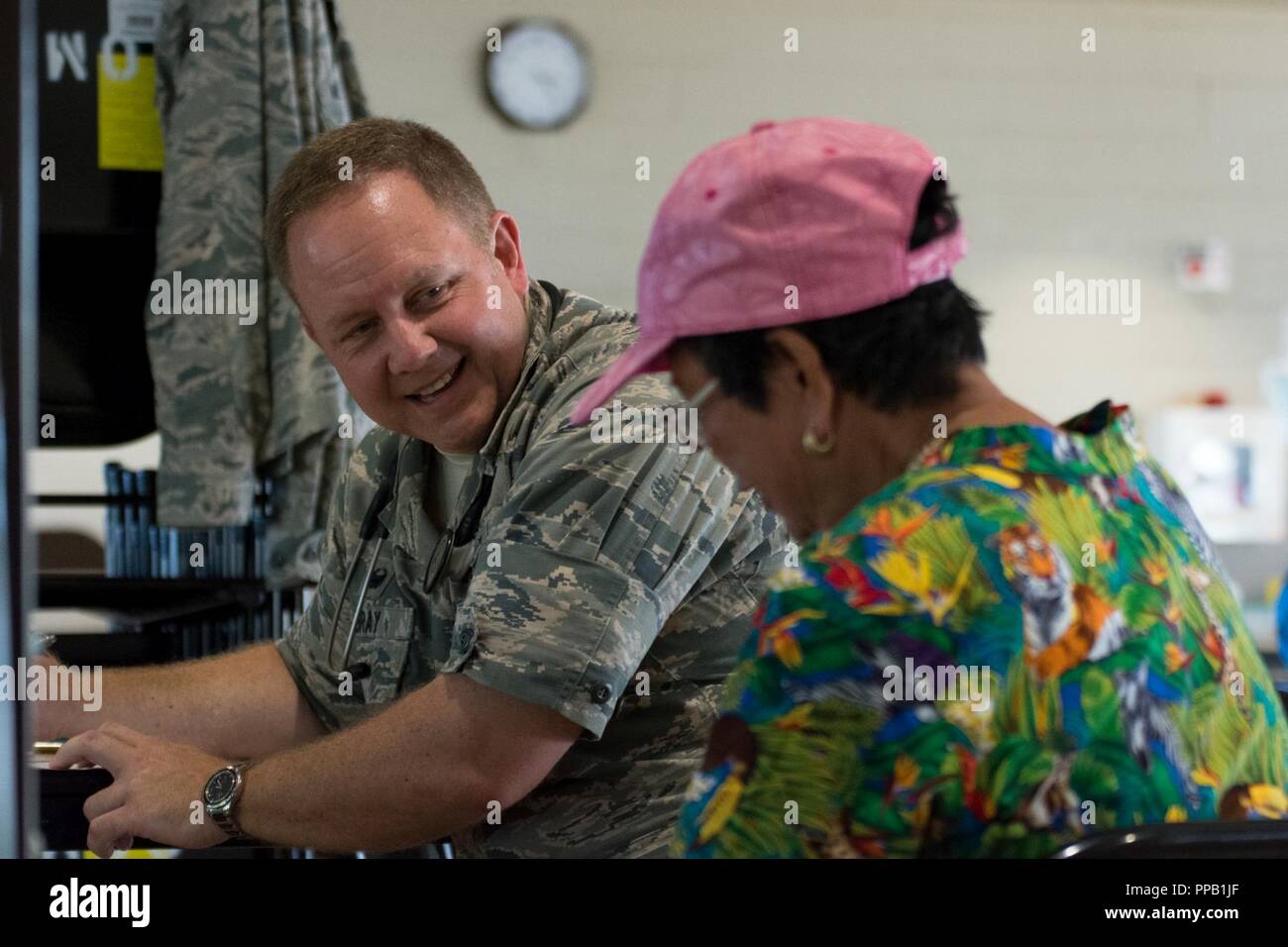 U.S. Air Force Col. William Bray, the commander of the 181st Medical ...