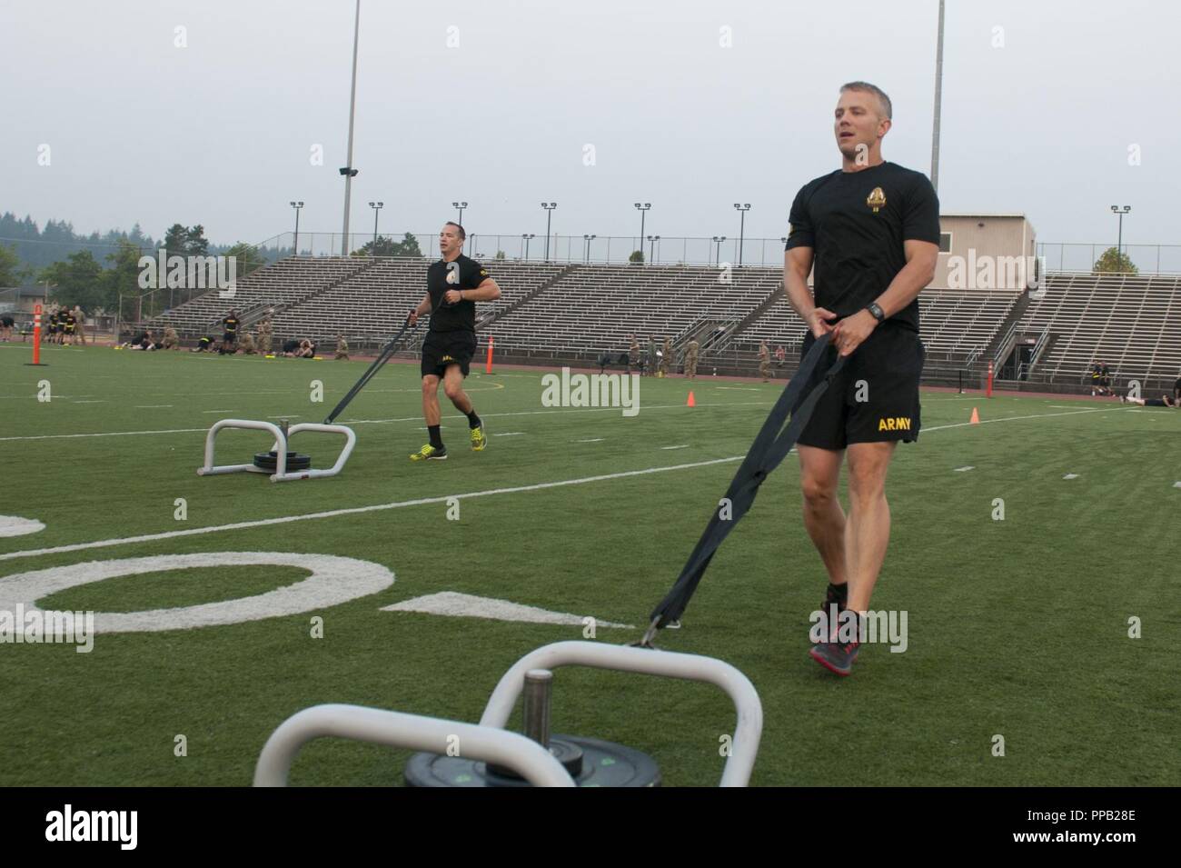 Officers with America’s First Corps participate in the Sprint-drag ...