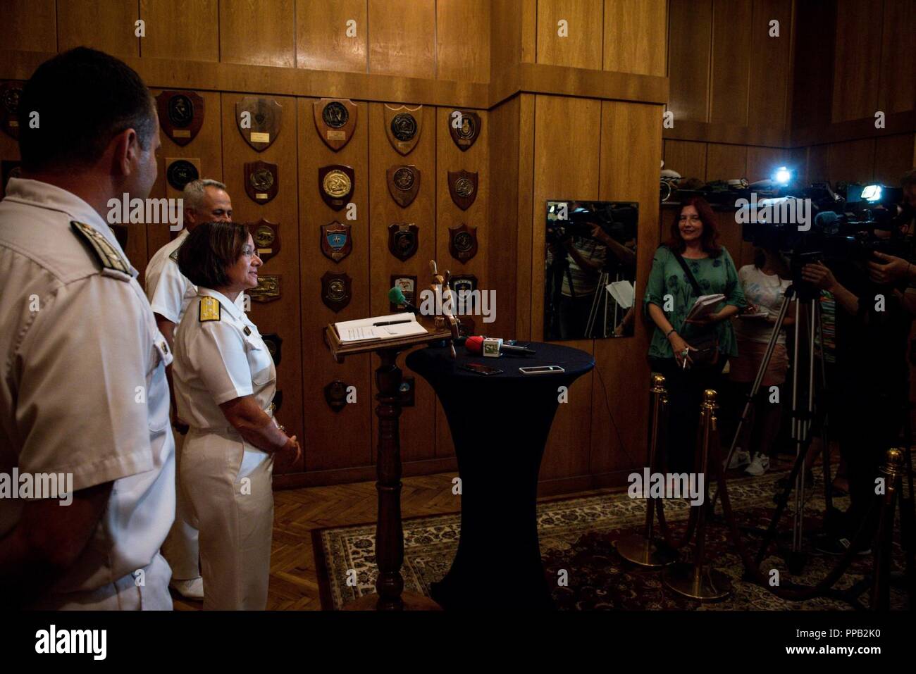 Bulgaria (Aug. 13, 2018) Vice Adm. Lisa M. Franchetti, commander, U.S ...