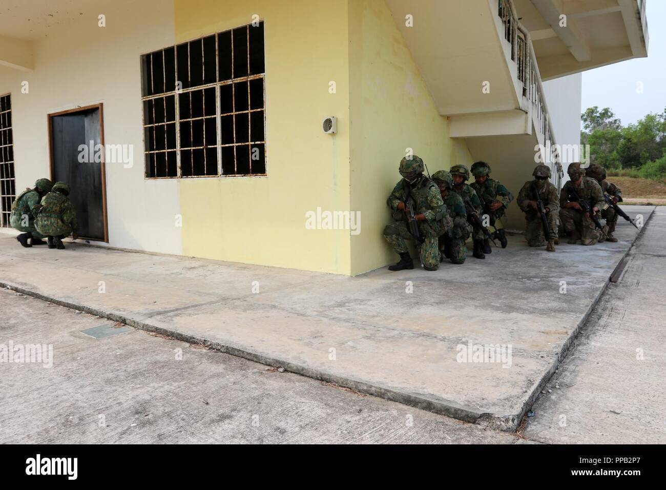 PENANJONG GARRISON, Brunei-- Soldiers with the 1st Battalion, 151st ...