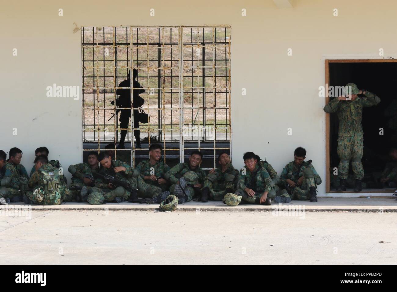 PENANJONG GARRISON, Brunei—Soldiers assigned to the 1st Battalion ...