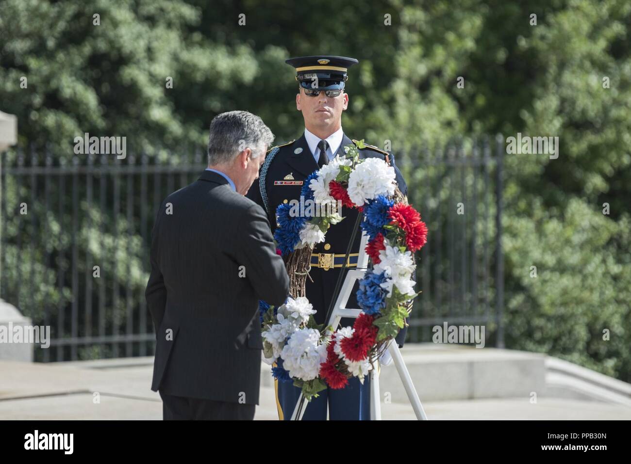Frank Larkin, 40th Sergeant at Arms of the U.S. Senate participates in ...