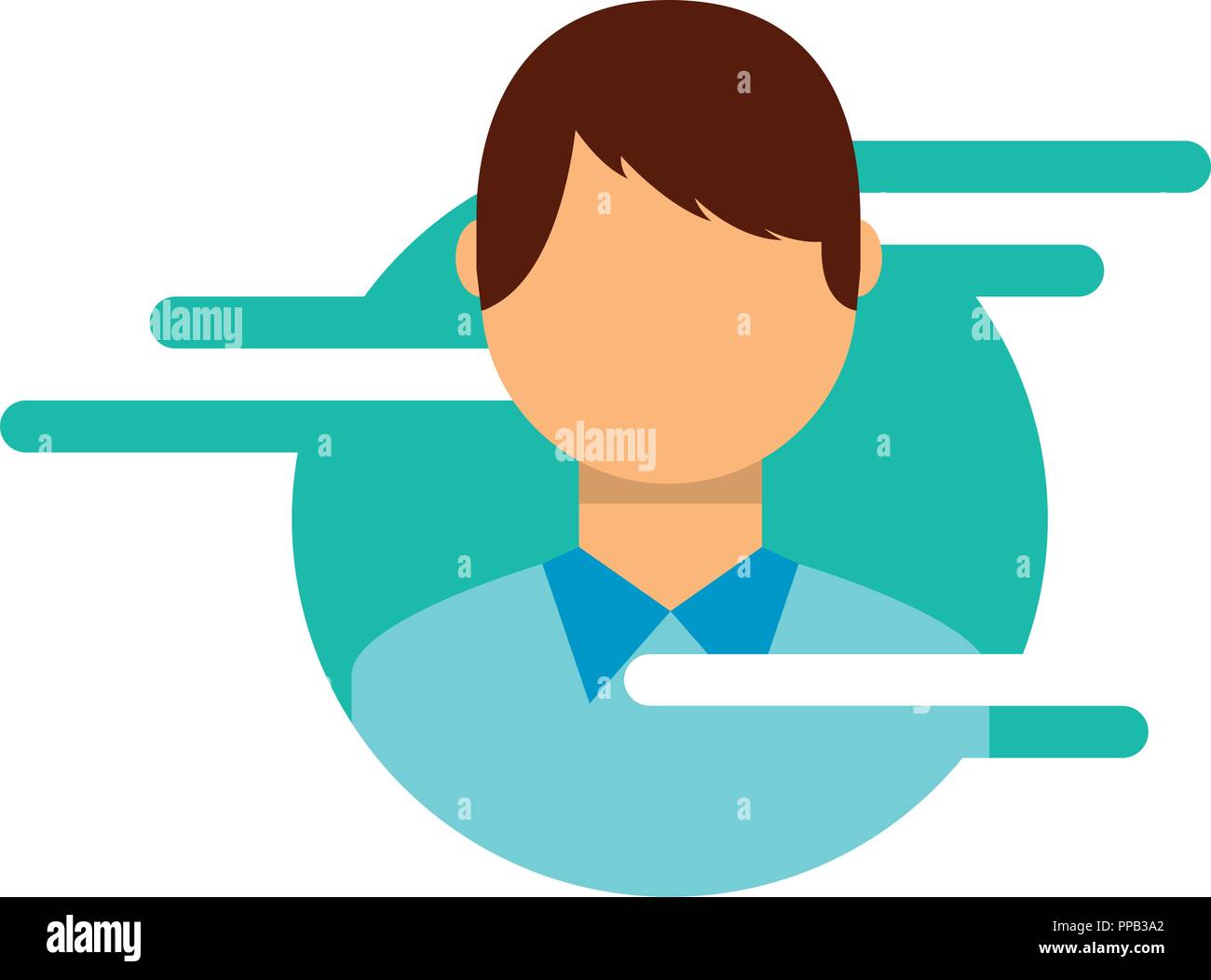 man portrait avatar character user vector illustration Stock Vector ...