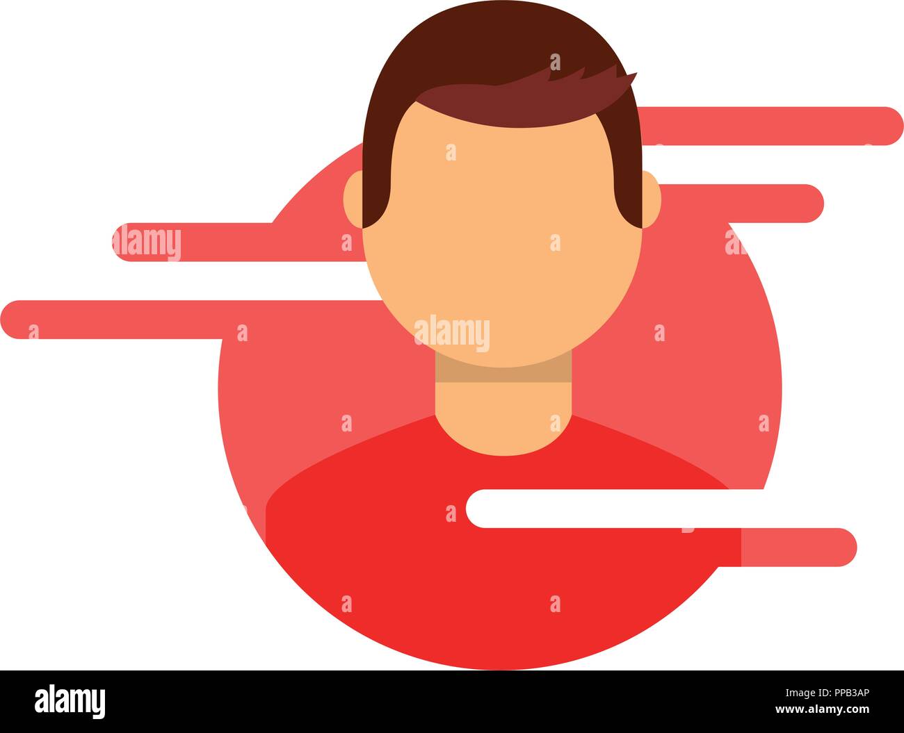 man portrait avatar character user vector illustration Stock Vector ...