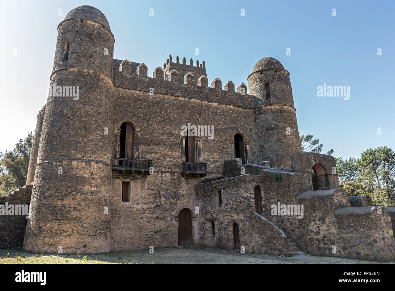 Fasilidas's Castle, Fasil Ghebbi, Royal Enclosure, Gonder, Ethiopia ...