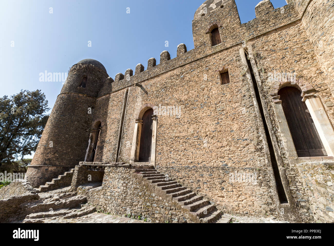 Rear of Fasilidas's Castle, Fasil Ghebbi, Royal Enclosure, Gonder ...