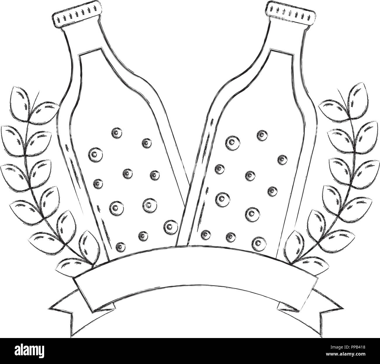 Two beers at Stock Vector Images - Alamy