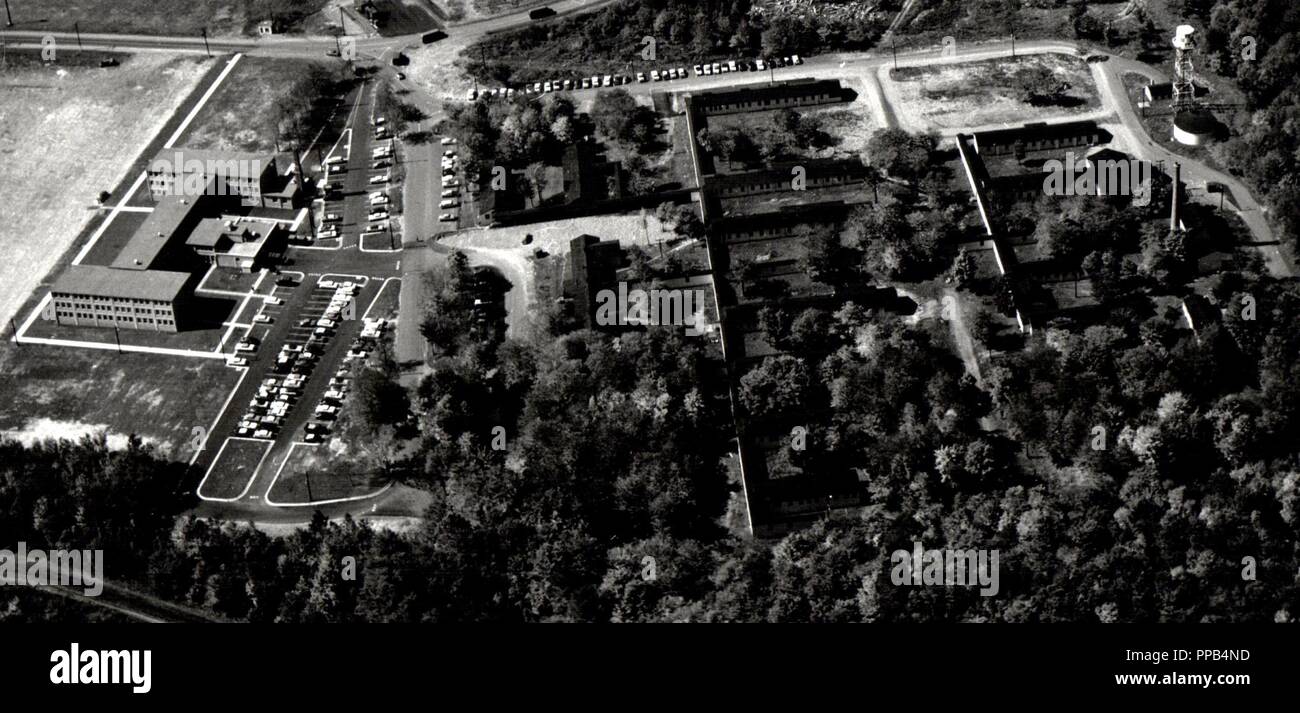 An aerial photo of the northeast corner of Tobyhanna Army Depot in 1958 ...