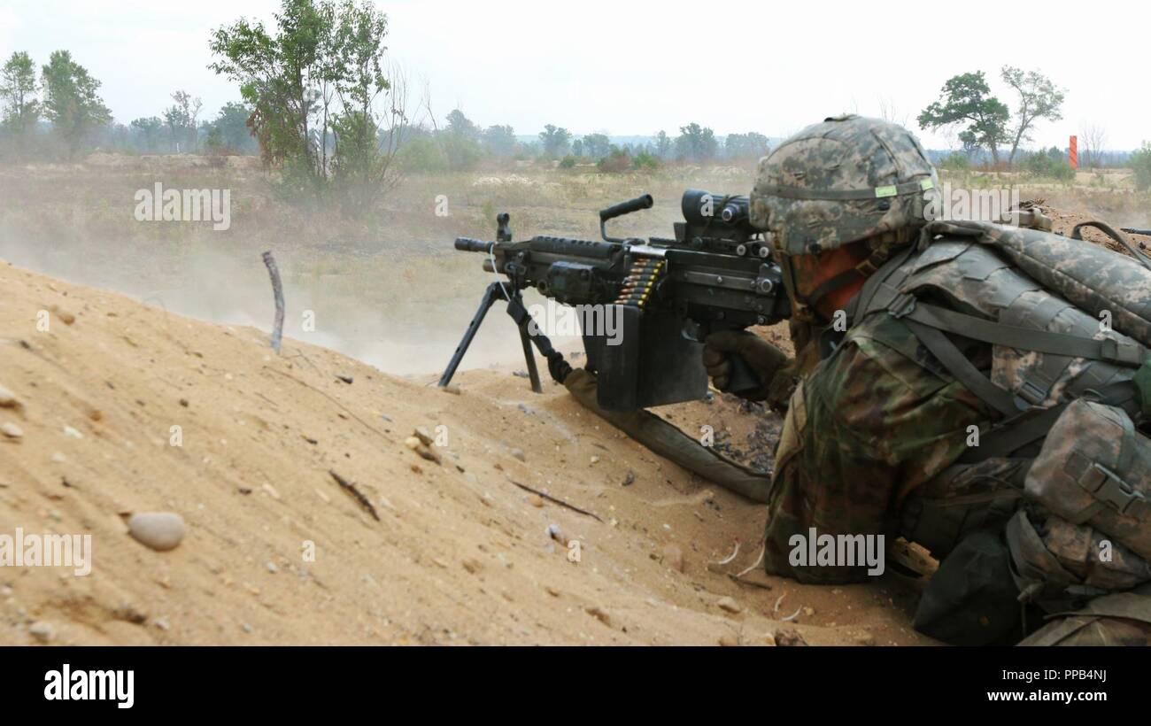 CAMP GRAYLING, Mich. – A Soldier from Company C, 3rd Battalion, 126th ...