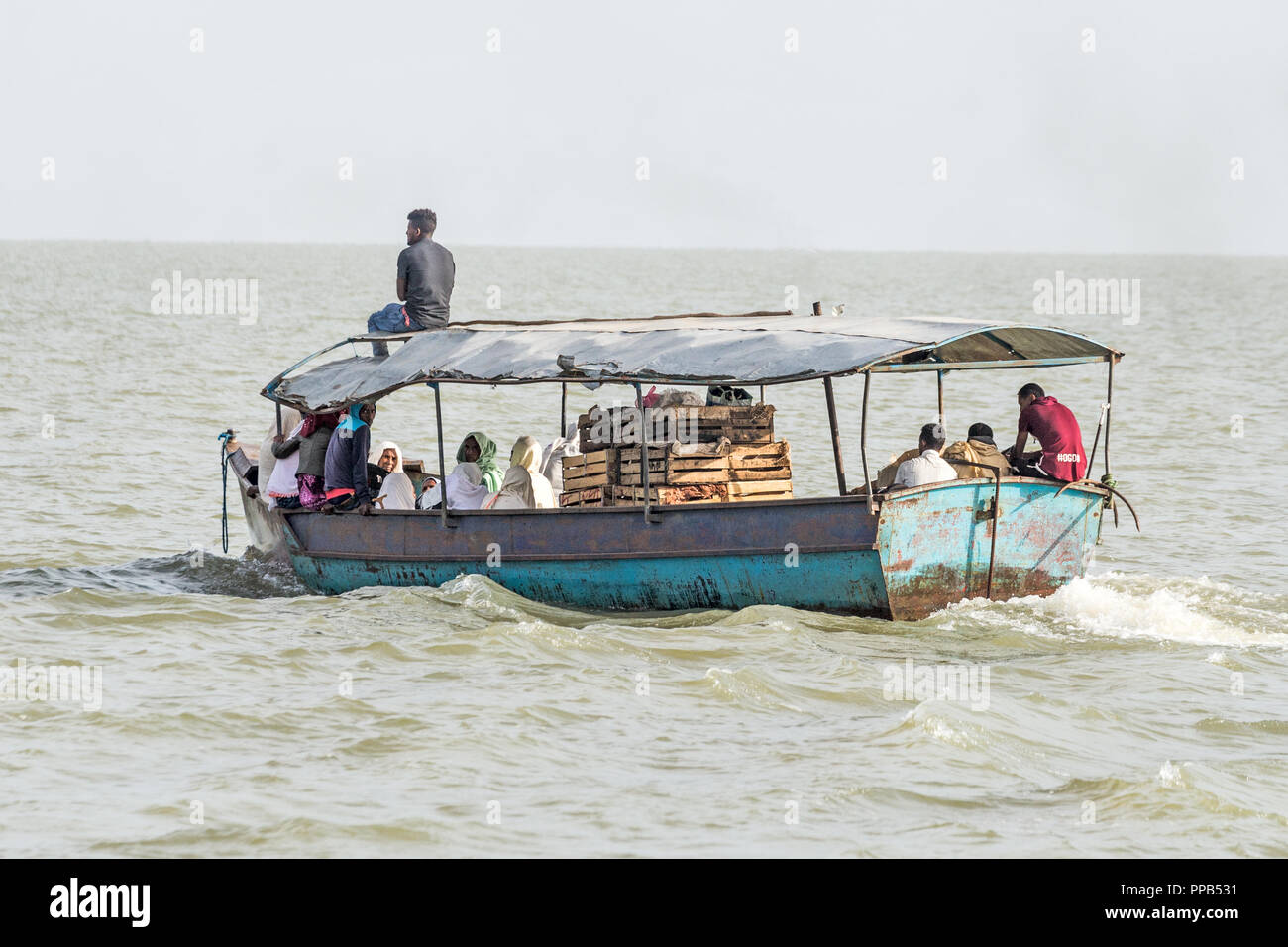 Ferry, Bahir Dar, Lake Tana, Ethiopia Stock Photo - Alamy