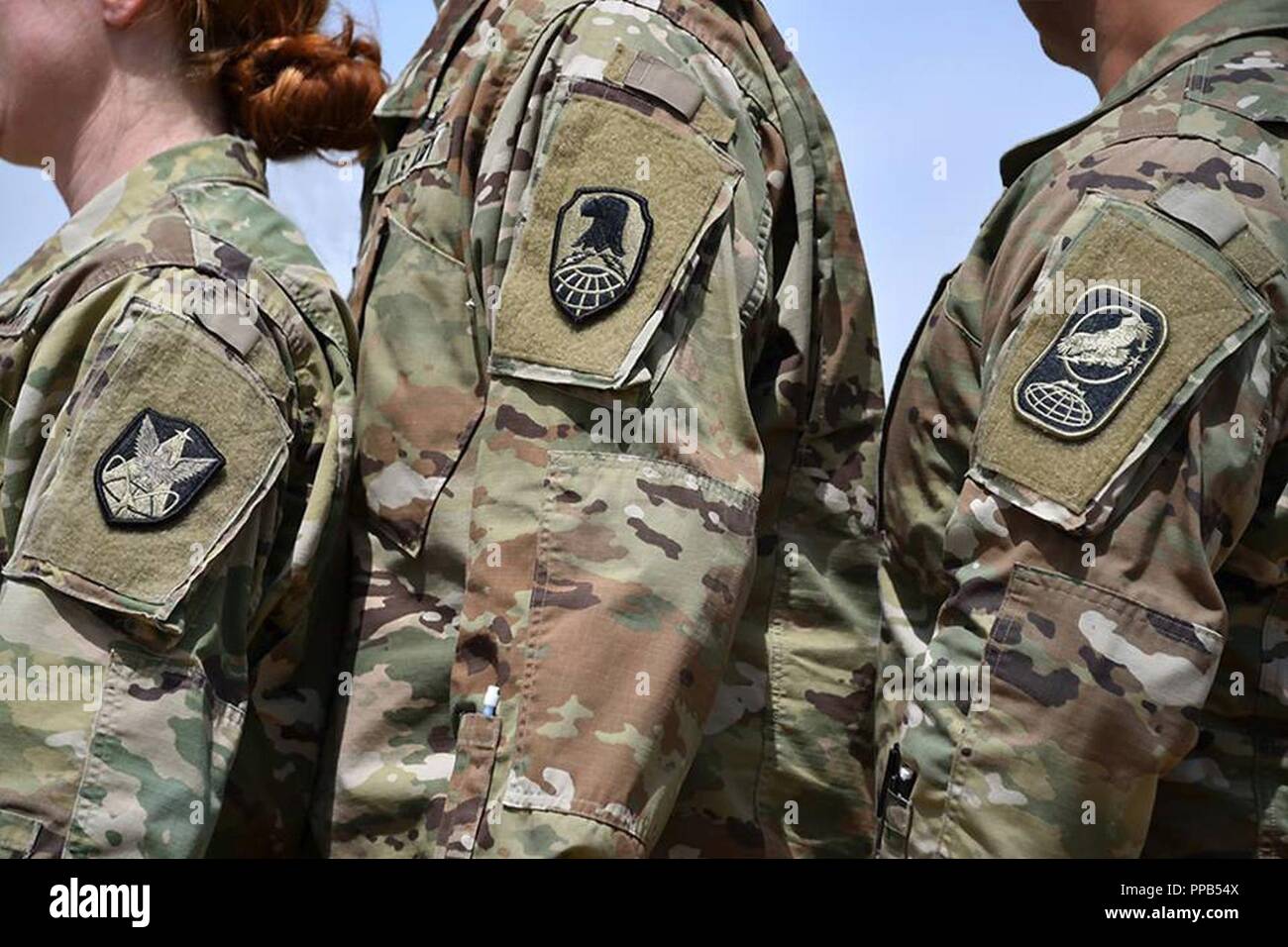 The Unit Patches Of 1st Space Brigade The Us Army Space And Missile Defense Commandarmy