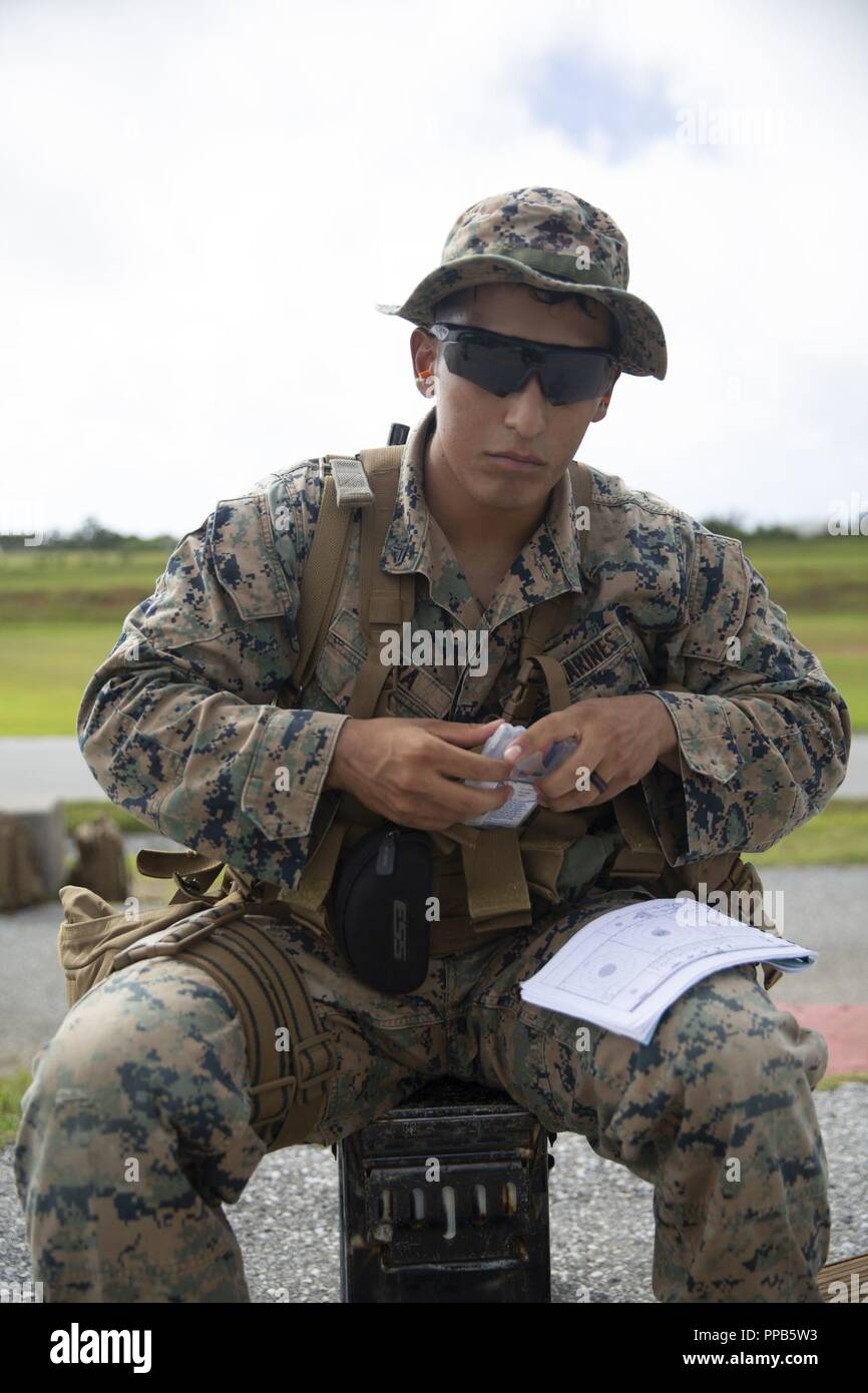 Cpl. Justin Lara is in the beginning stages of a Combat Marksman Coach ...