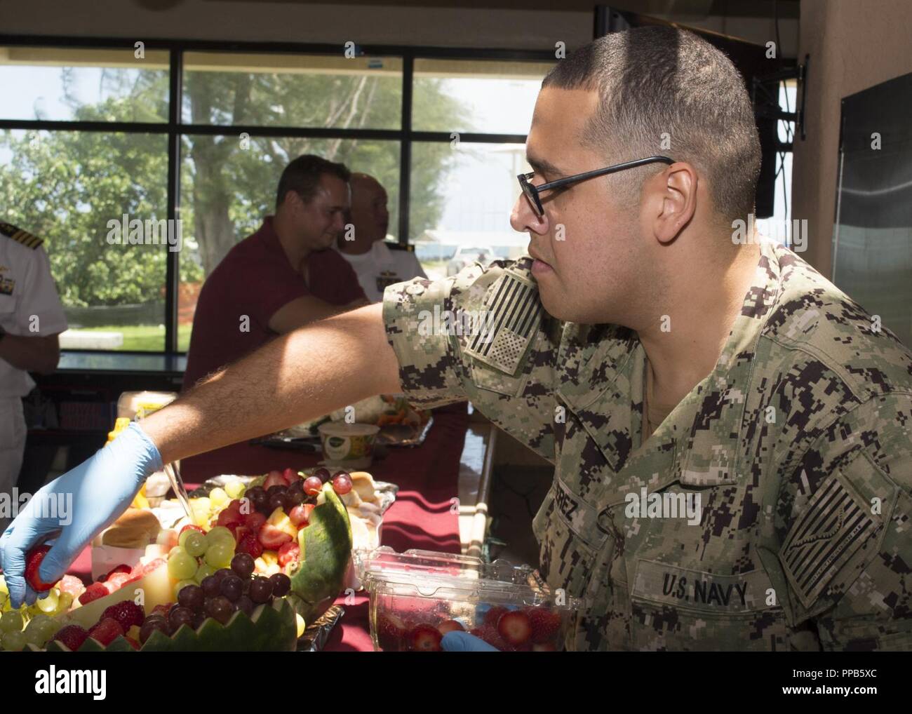 SANTA RITA, Guam (Aug. 17, 2018) Culinary Specialist Seaman Jonathan ...