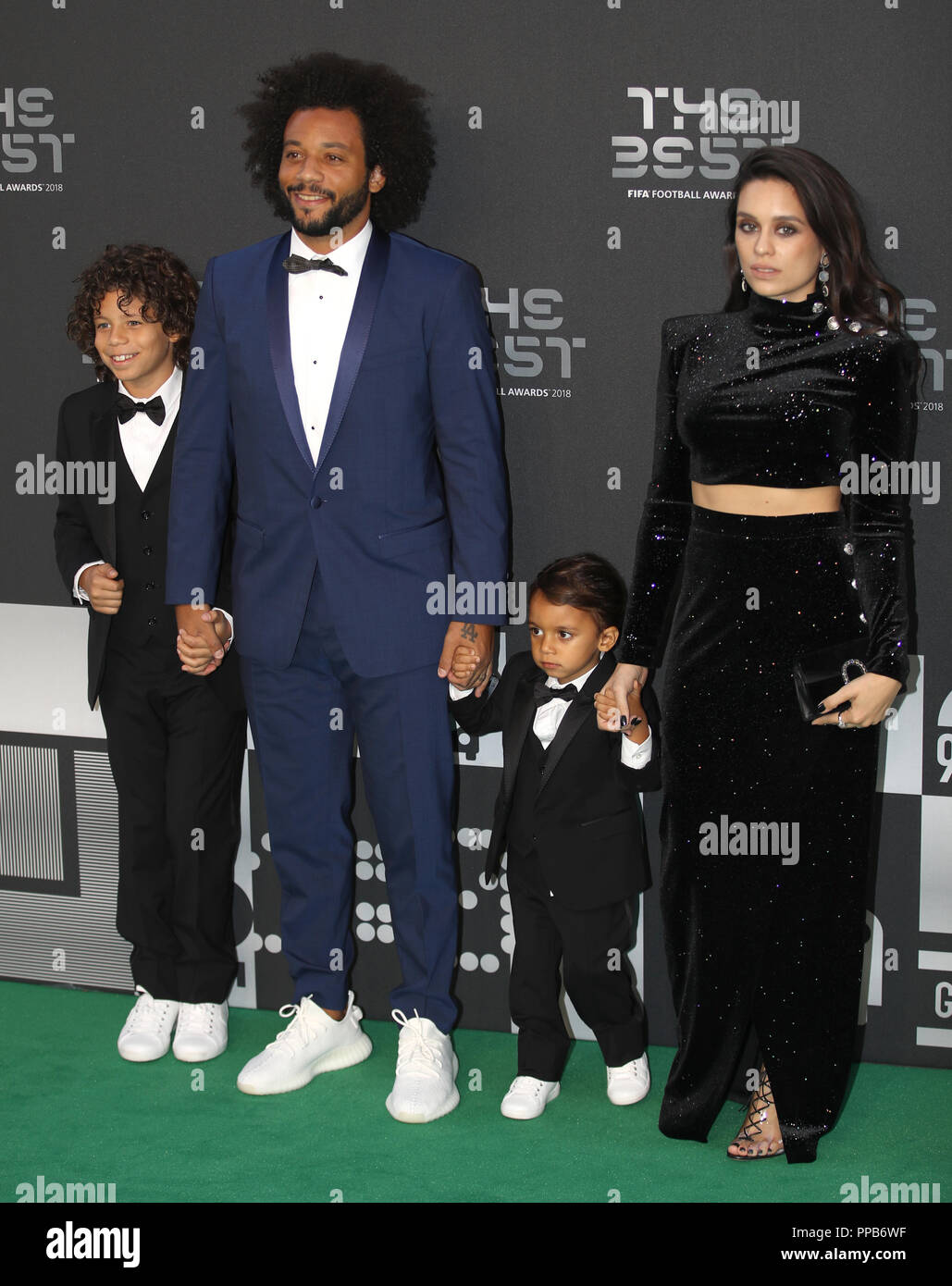 Marcelo with with wife Clarice Alvesand sons Enzo Gattuso Alves Vieira ...