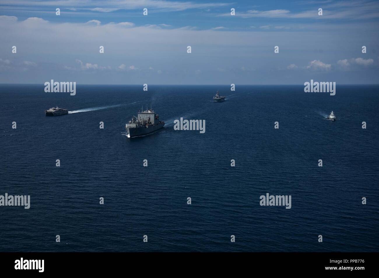 Expeditionary fast transport ship usns millinocket t epf 3 hi-res stock ...