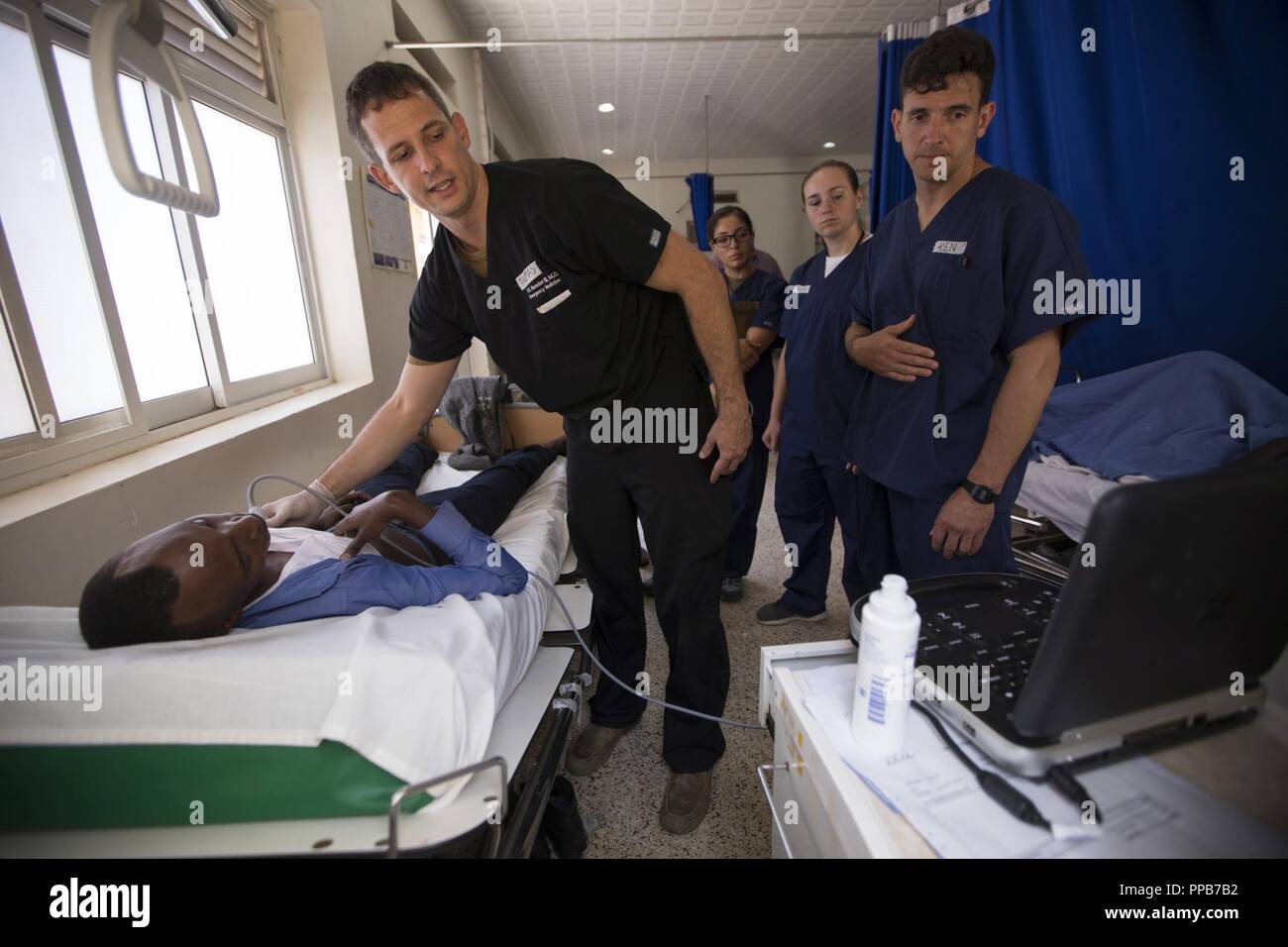 U.S. Army Maj. Thomas Nessler, an emergency physician from Fort Hood ...