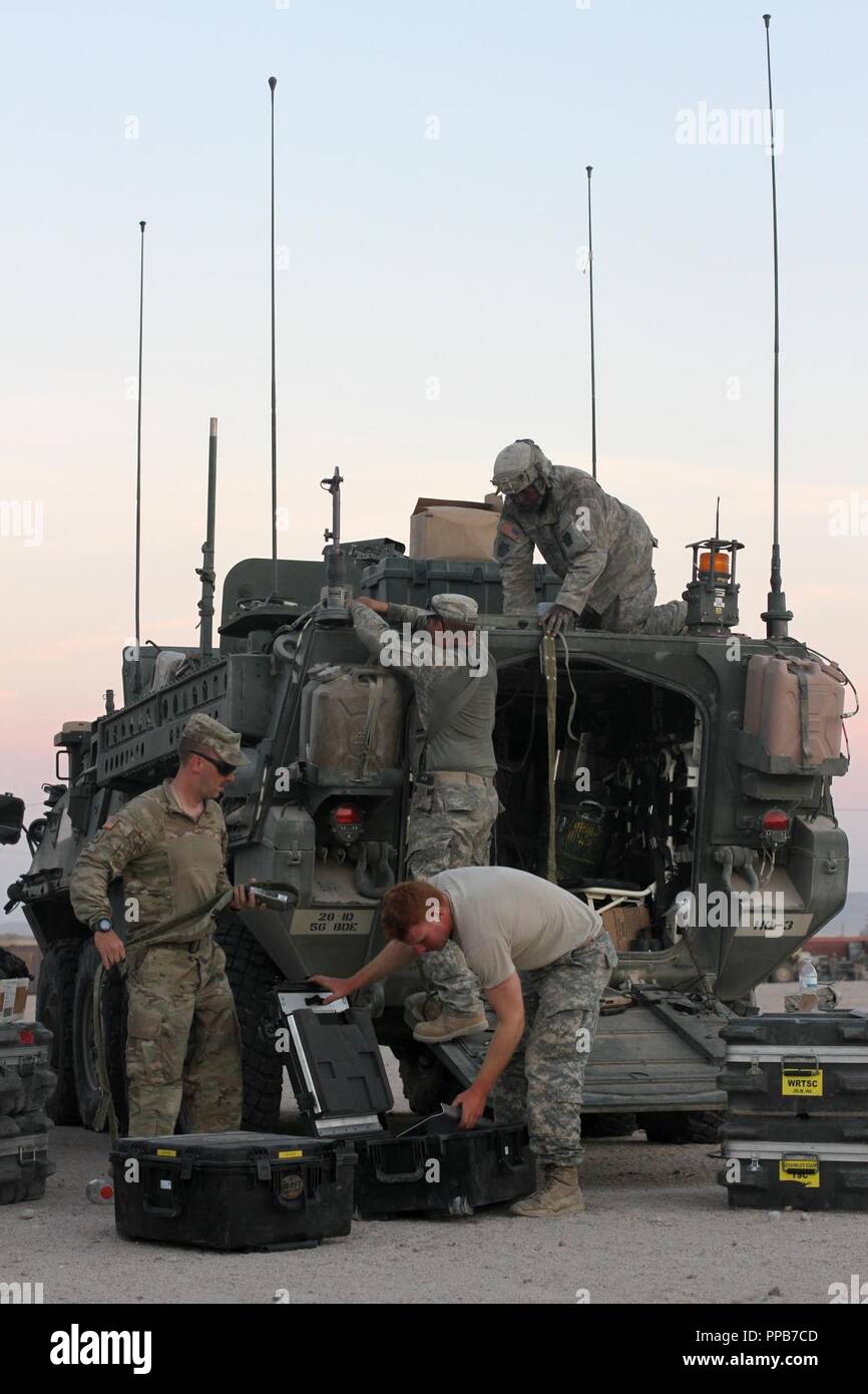 Sgt. James Quinn, an infantryman, Spc. Matthew Schluckebier, a Stryker ...