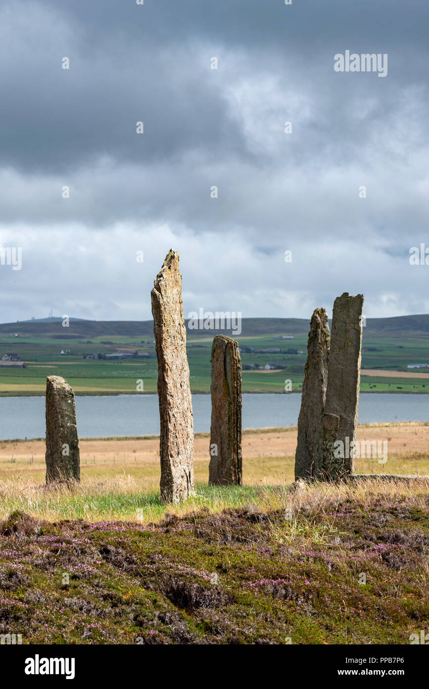 Ring of Brodgar, circa 2500 BC, Neolithic Stone Circle, Henge, UNESCO ...