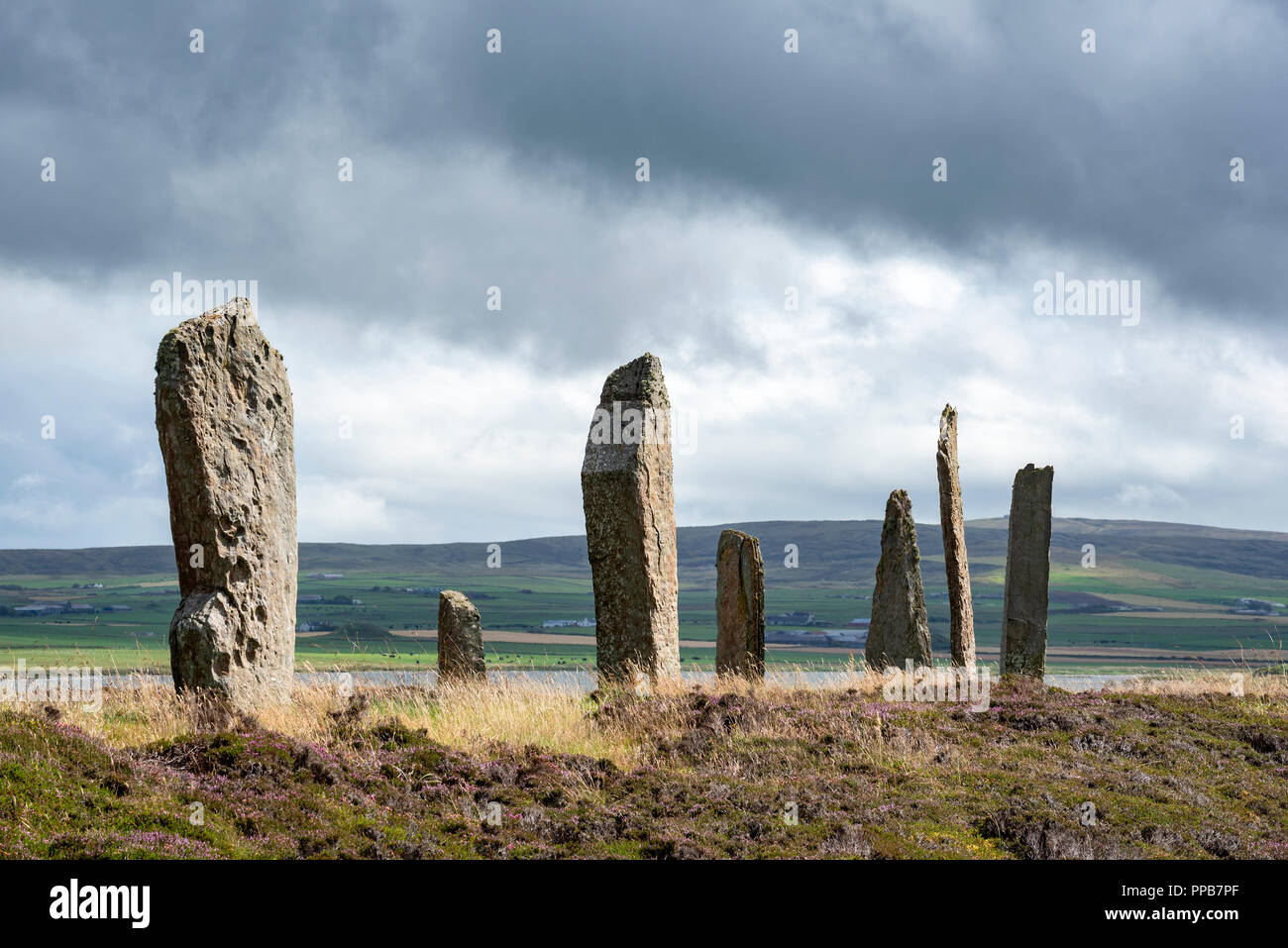 Ring of Brodgar, circa 2500 BC, Neolithic Stone Circle, Henge, UNESCO ...