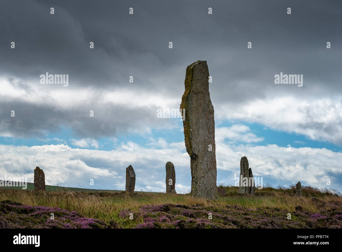 Ring of Brodgar, circa 2500 BC, Neolithic Stone Circle, Henge, UNESCO ...