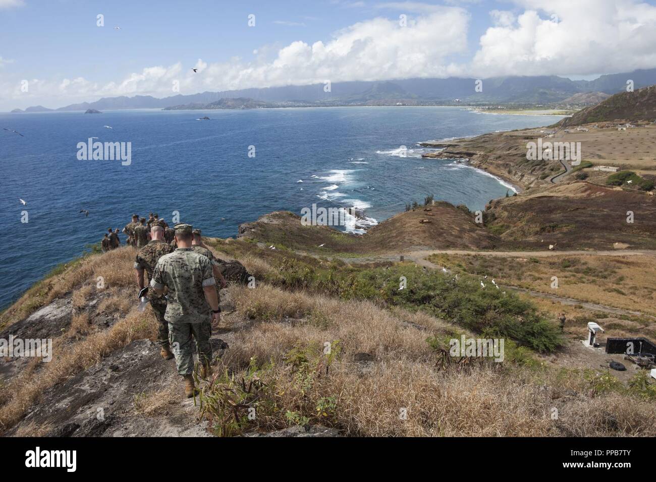 At A Range At Marine Corps Base Hawaii In Kaneohe High Resolution Stock ...