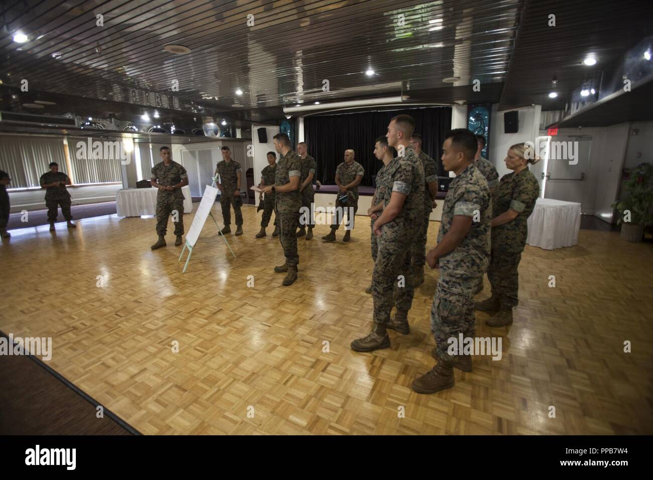 U.S. Marines with Headquarters and Services Battalion, U.S. Marine ...