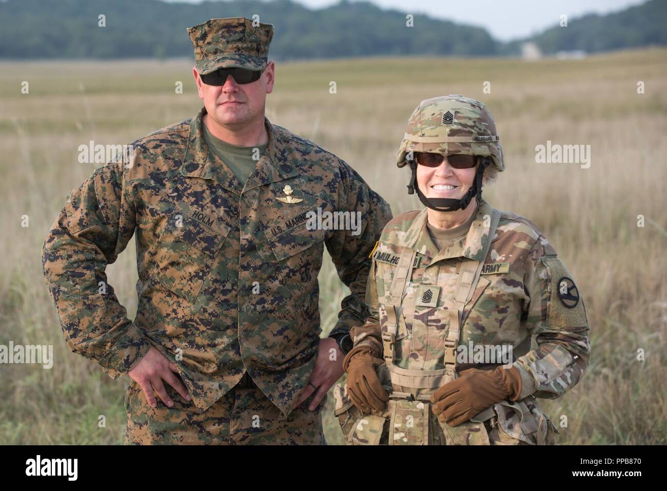 U.S. Marine Gunnery Sgt. Zachary Holm, Operations Chief, Echo Company ...